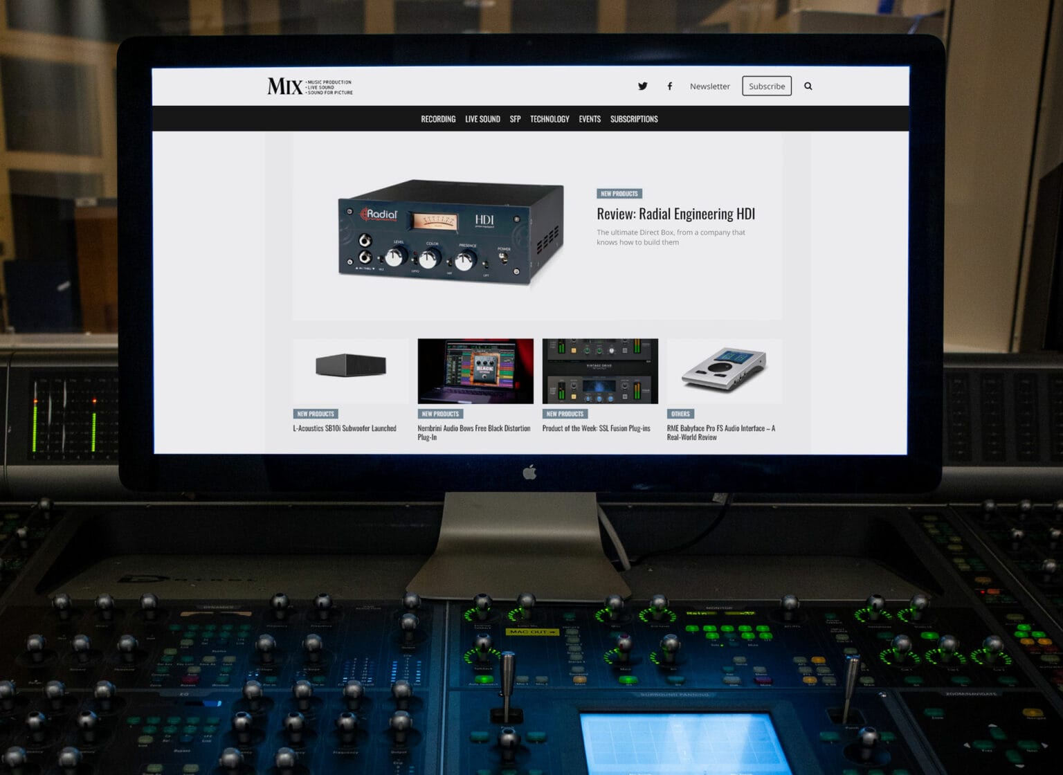 Mix Magazine reviews the Radial HDI Studio Direct Box