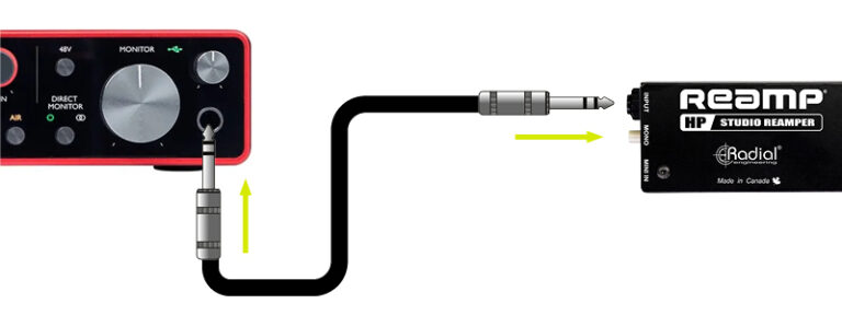 How to Reamp® with the Scarlett 2i2 and the Reamp® HP - Radial Engineering