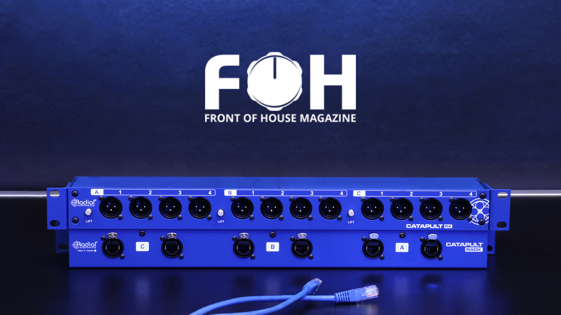 Front of House Magazine reviews the Catapult Rack - Radial Engineering